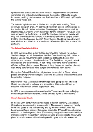 A Brief History Of China | DOCX
