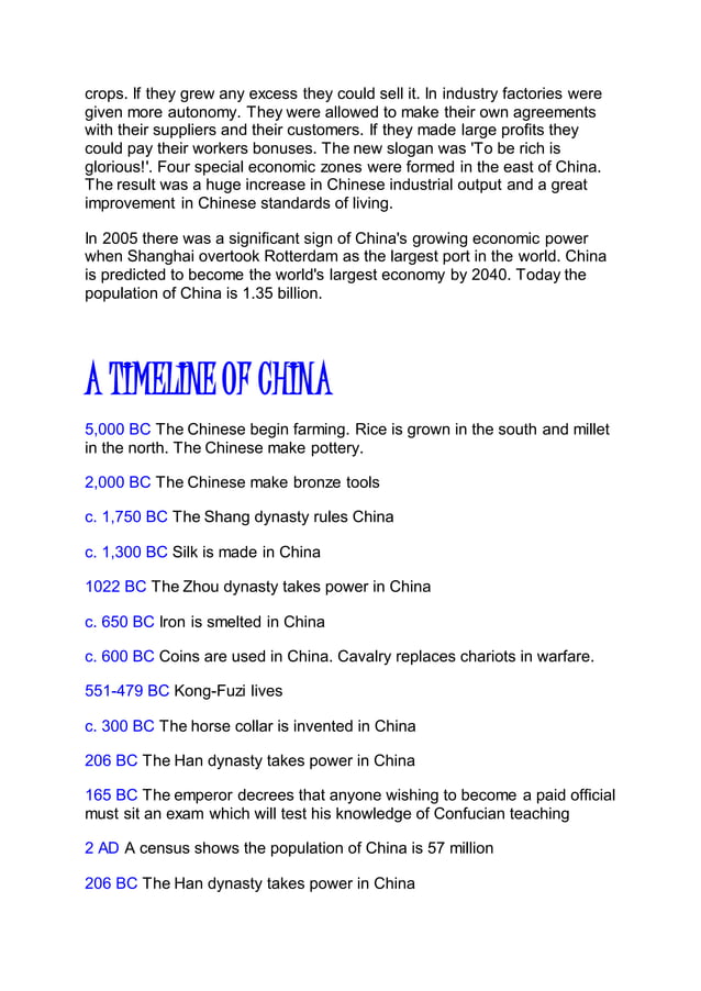 A Brief History Of China | DOCX | Religion & Spirituality