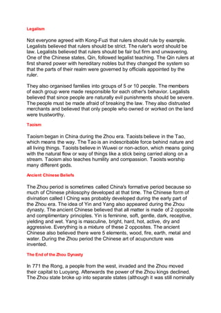 A Brief History Of China | DOCX