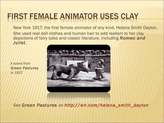 A brief history of clay animators | PPT