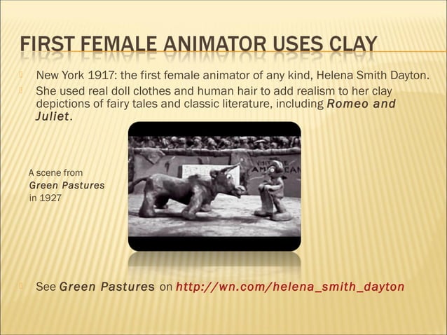 A brief history of clay animators | PPT | Genres