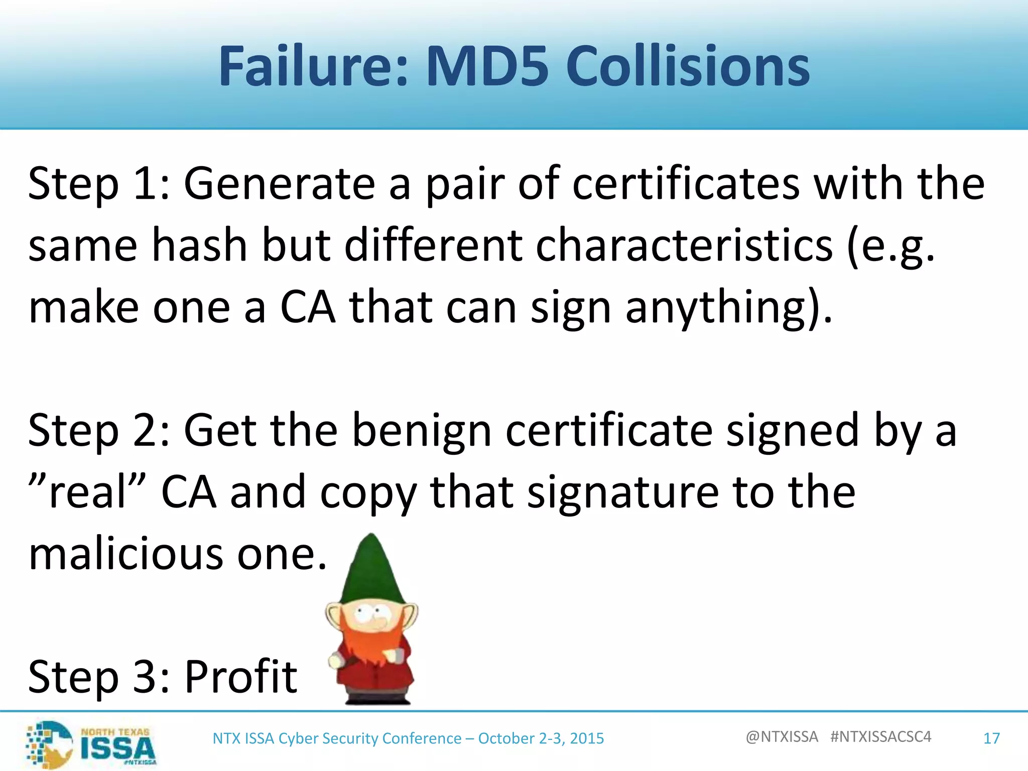 A Brief History of Cryptographic Failures | PPTX