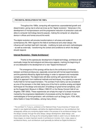 A BRIEF HISTORY OF DIGITAL ARCHITECTURE | PDF