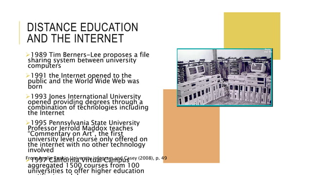 A Brief History of Distance, Online, and Virtual Worlds Education | PPT