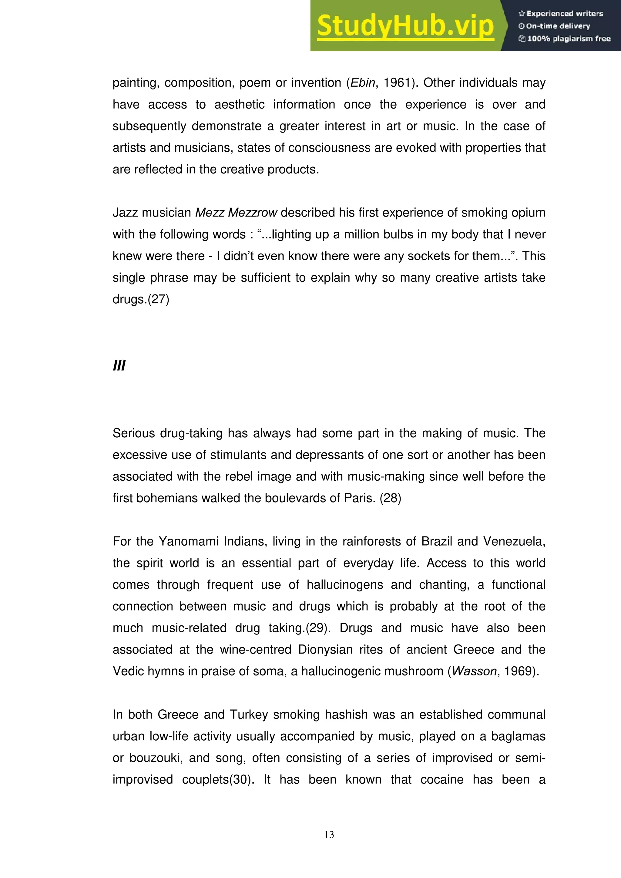 A Brief History Of Drug Taking In Popular Music And The Influence Of ...