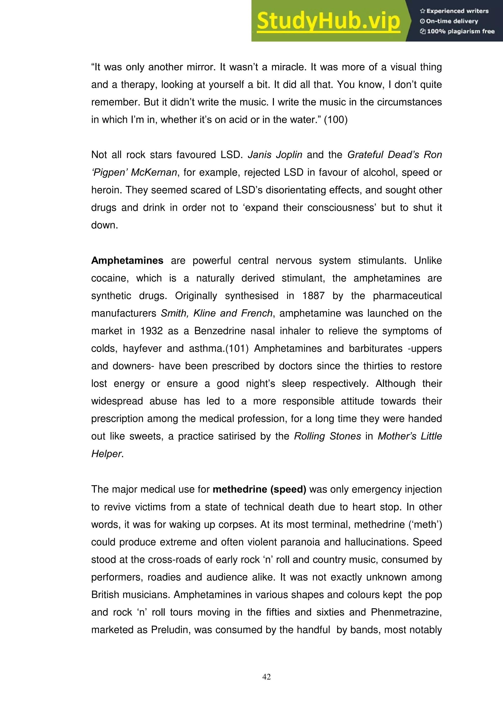 A Brief History Of Drug Taking In Popular Music And The Influence Of Drugs On The Creation Of ...