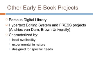 A brief history of e books | PPT