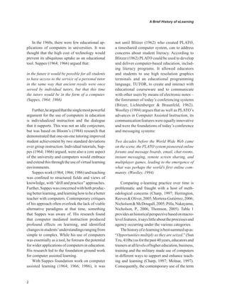 A brief history of elearning | PDF