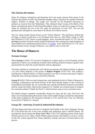 A brief history of england | DOCX