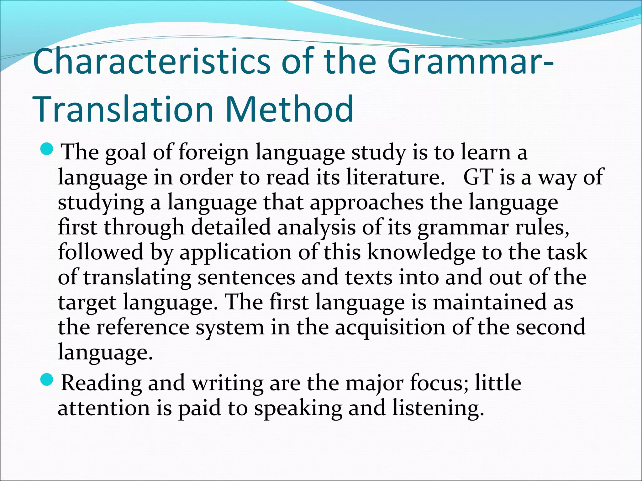 A brief history of english language teaching | PPT