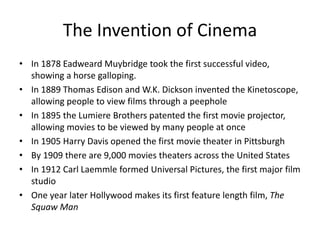 A Brief History of Film | PPTX