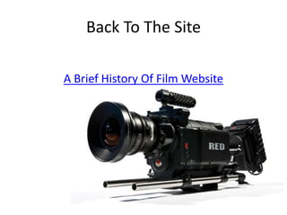 A Brief History of Film | PPTX