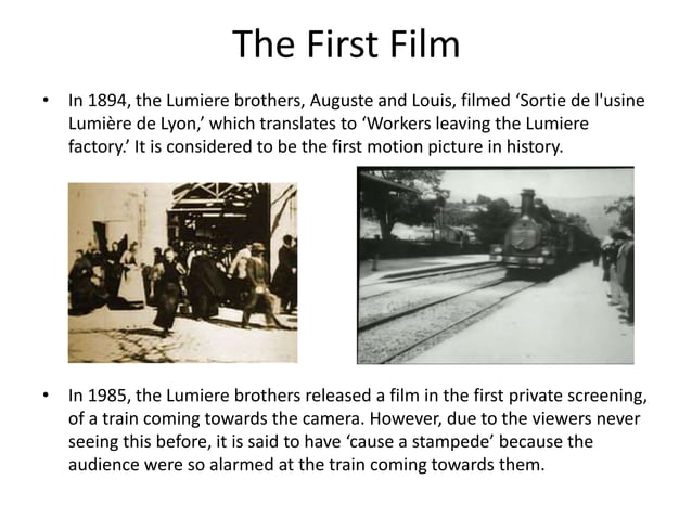 A brief history of film | PPT