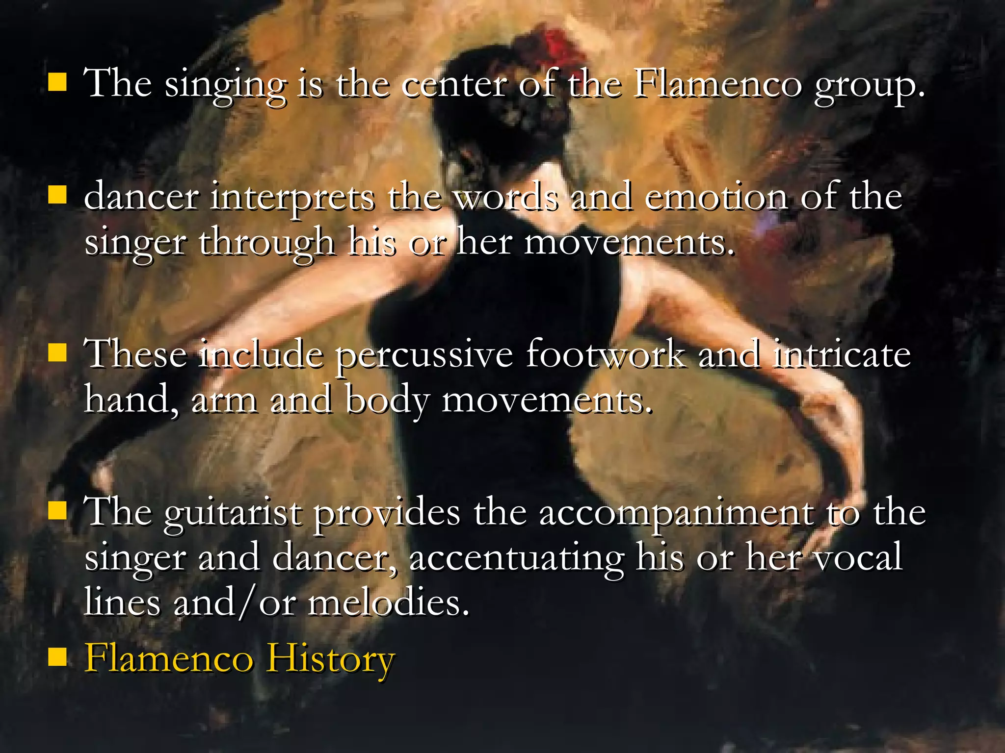 A brief history of flamenco | PPT