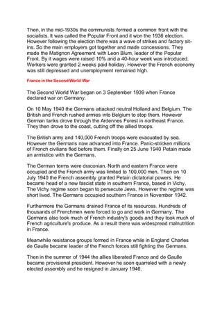 A Brief History Of France | DOCX