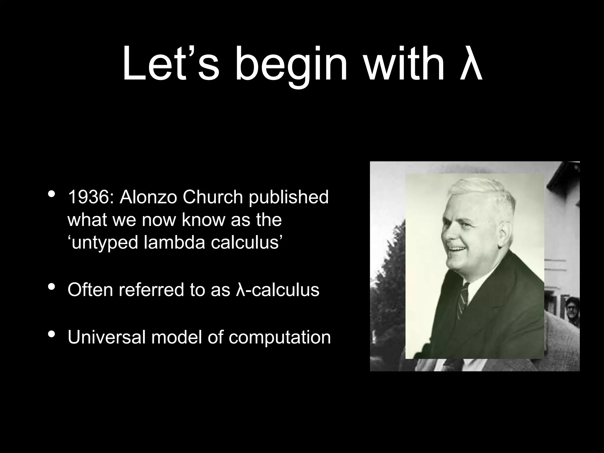 A brief history of functional programming (edited) | PPTX