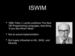 A brief history of functional programming (edited) | PPTX