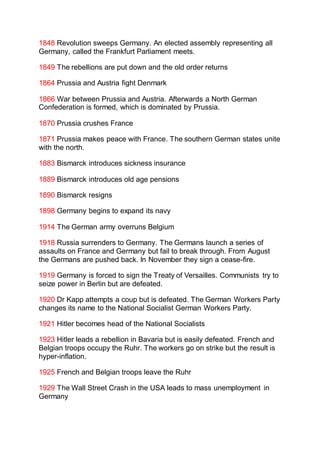 A Brief History Of Germany | DOCX