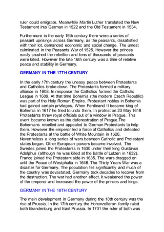 A Brief History Of Germany | DOCX