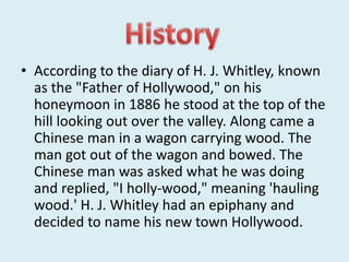 A brief history of hollywood | PPTX