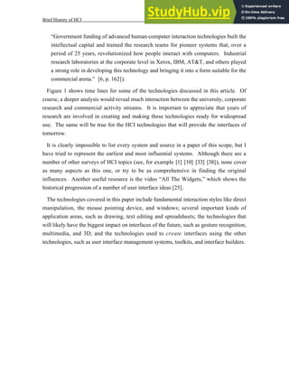 A Brief History Of Human-Computer Interaction Technology | PDF