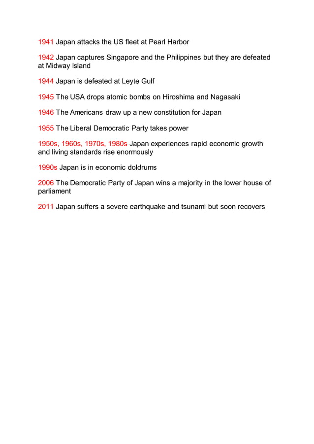 A Brief History Of Japan | DOCX
