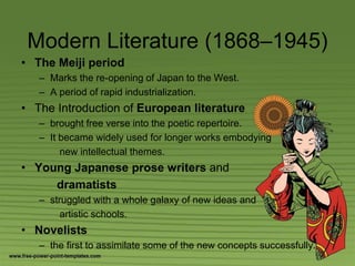 A Brief History of Japanese Literature | PPTX