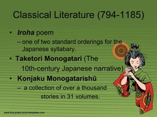 A Brief History of Japanese Literature | PPTX