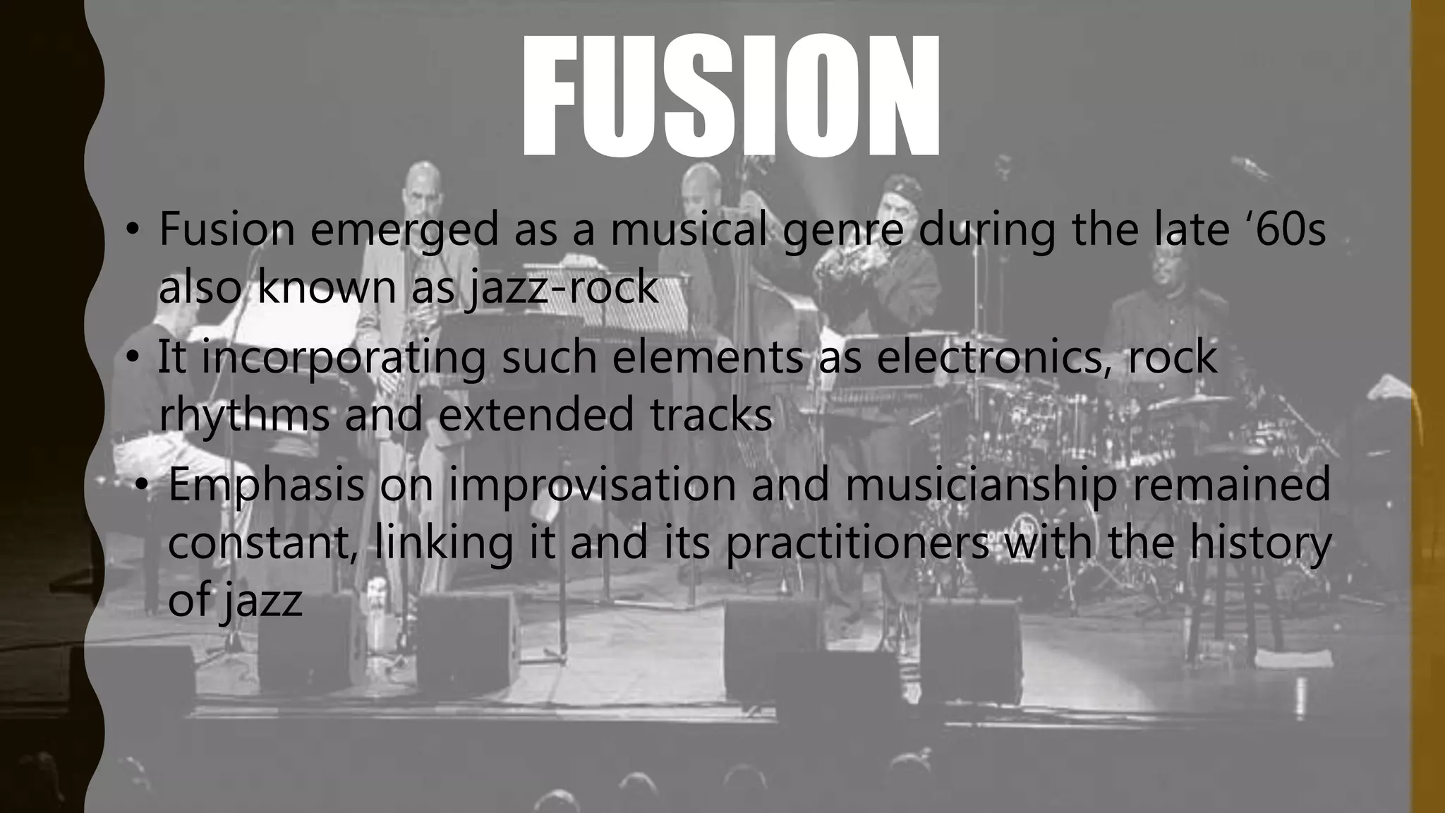 A brief history of jazz | PPTX