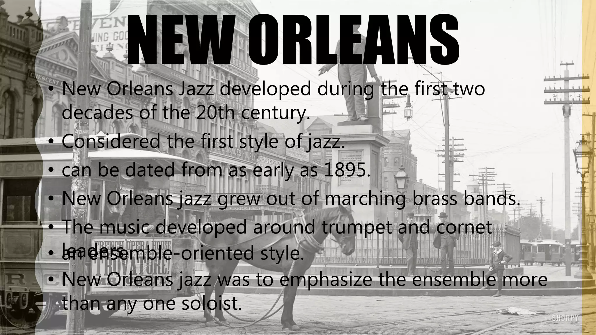 A brief history of jazz | PPTX