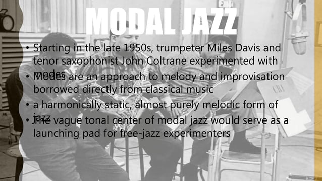 A brief history of jazz | PPTX | Jazz | Music