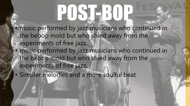 A brief history of jazz | PPTX | Jazz | Music