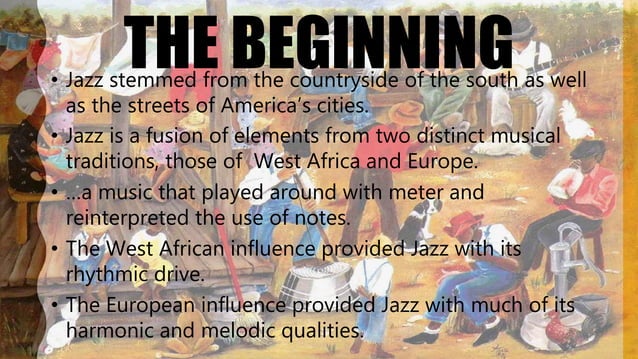 A brief history of jazz | PPTX | Jazz | Music