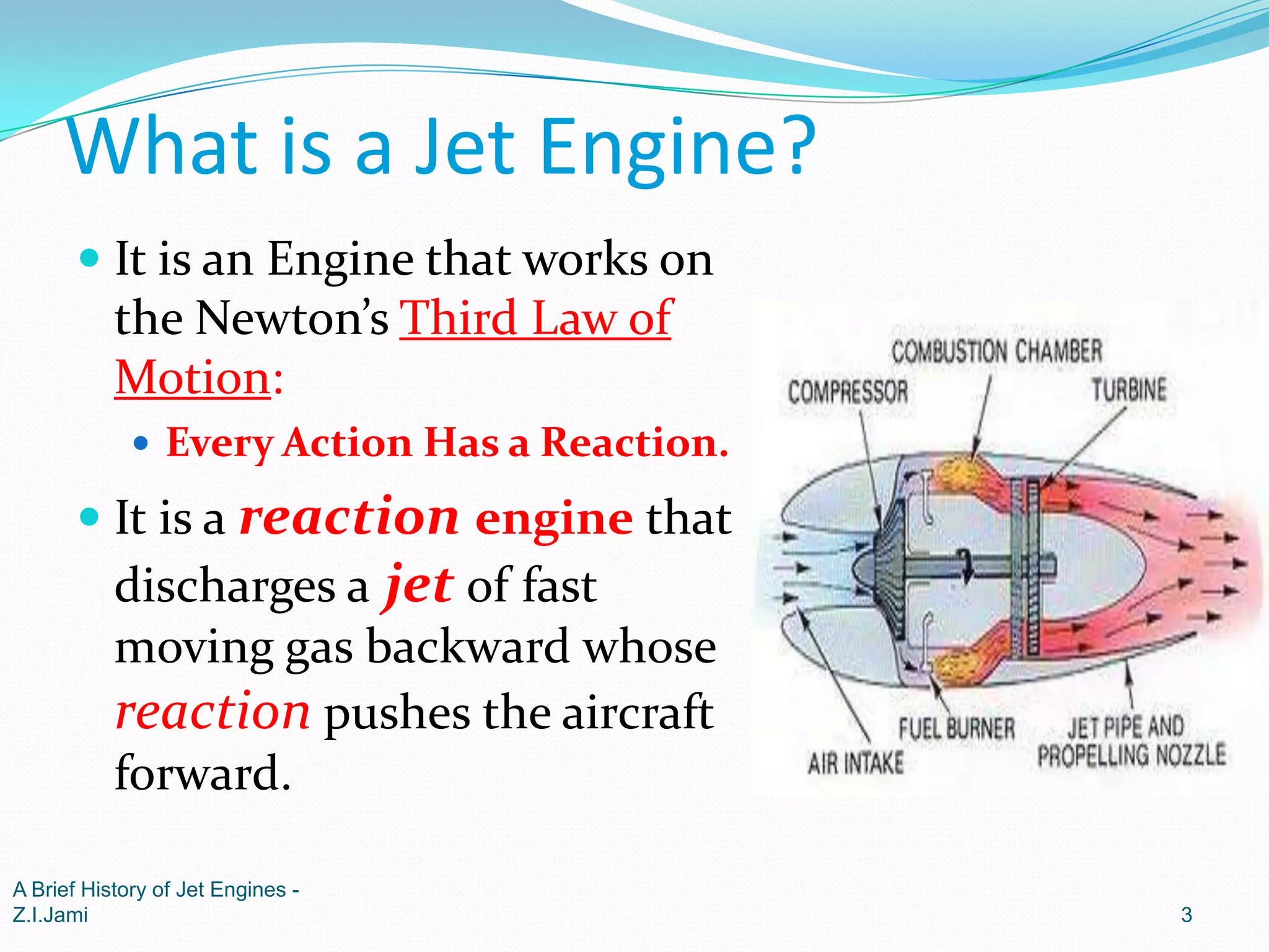 A brief history of jet (gas turbine) engines | PPTX