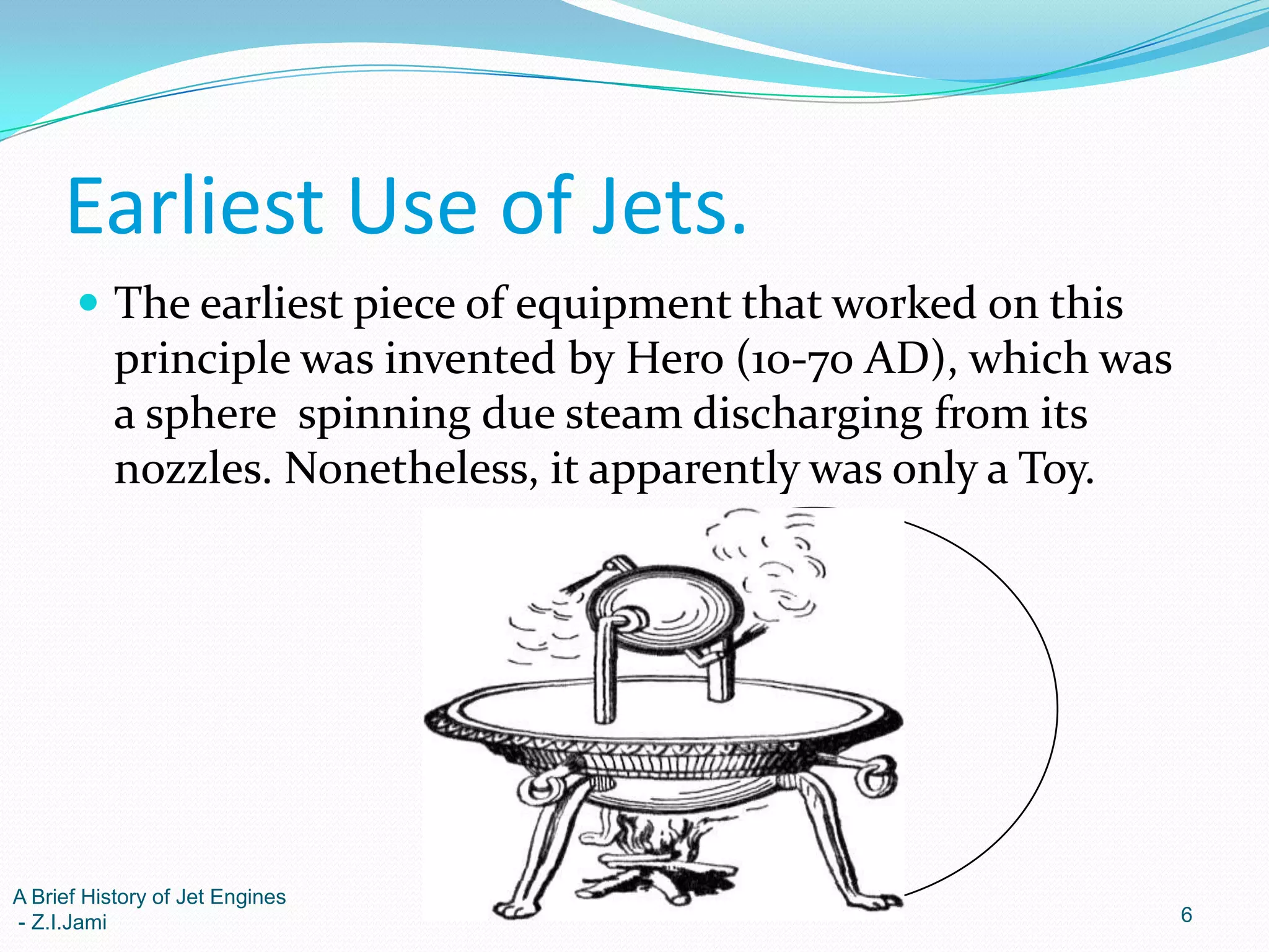 A brief history of jet (gas turbine) engines | PPTX