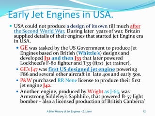 A brief history of jet (gas turbine) engines | PPTX