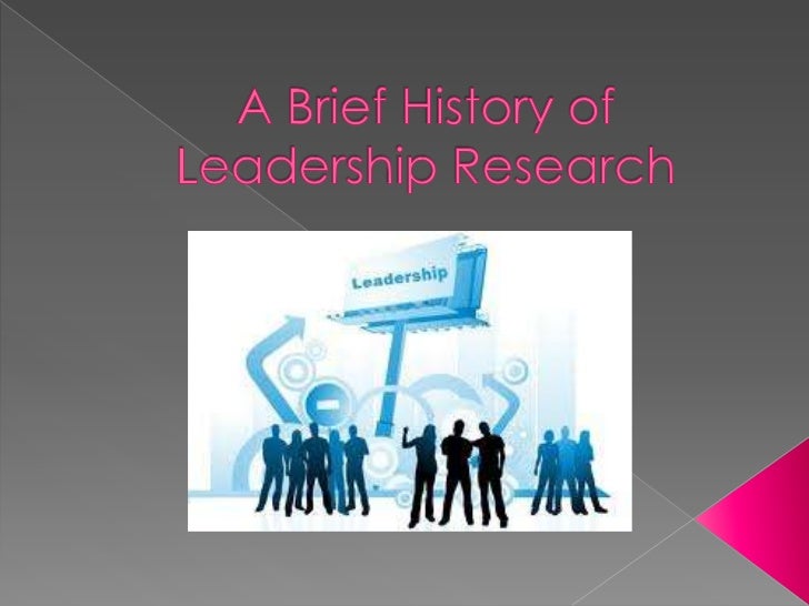 Leadership Approaches Research Timeline