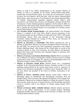 A brief history of liberia | PDF