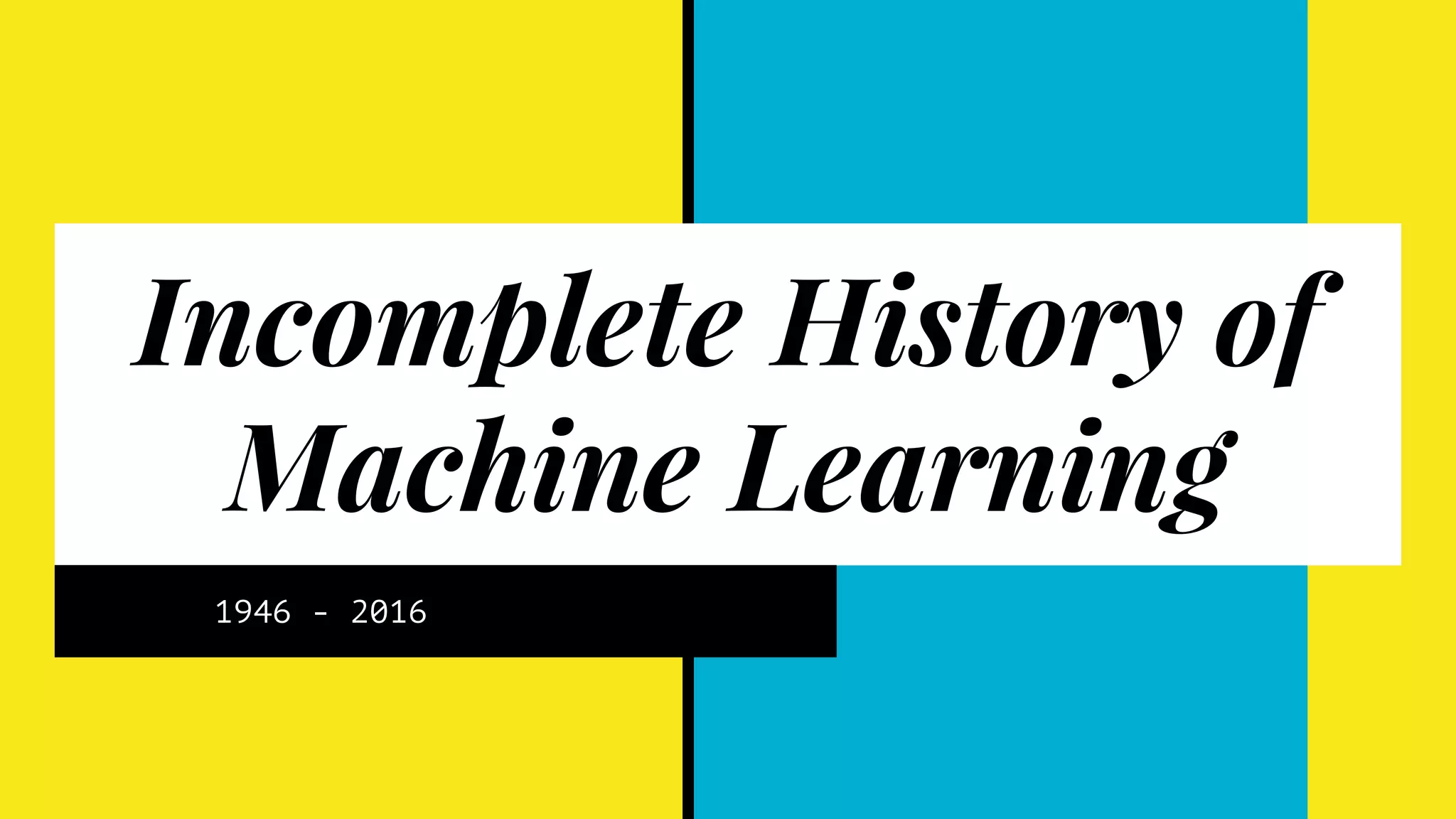 A brief history of machine learning | PDF