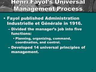 A brief history of management field | PPS