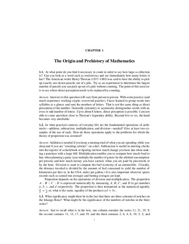 A brief history of math