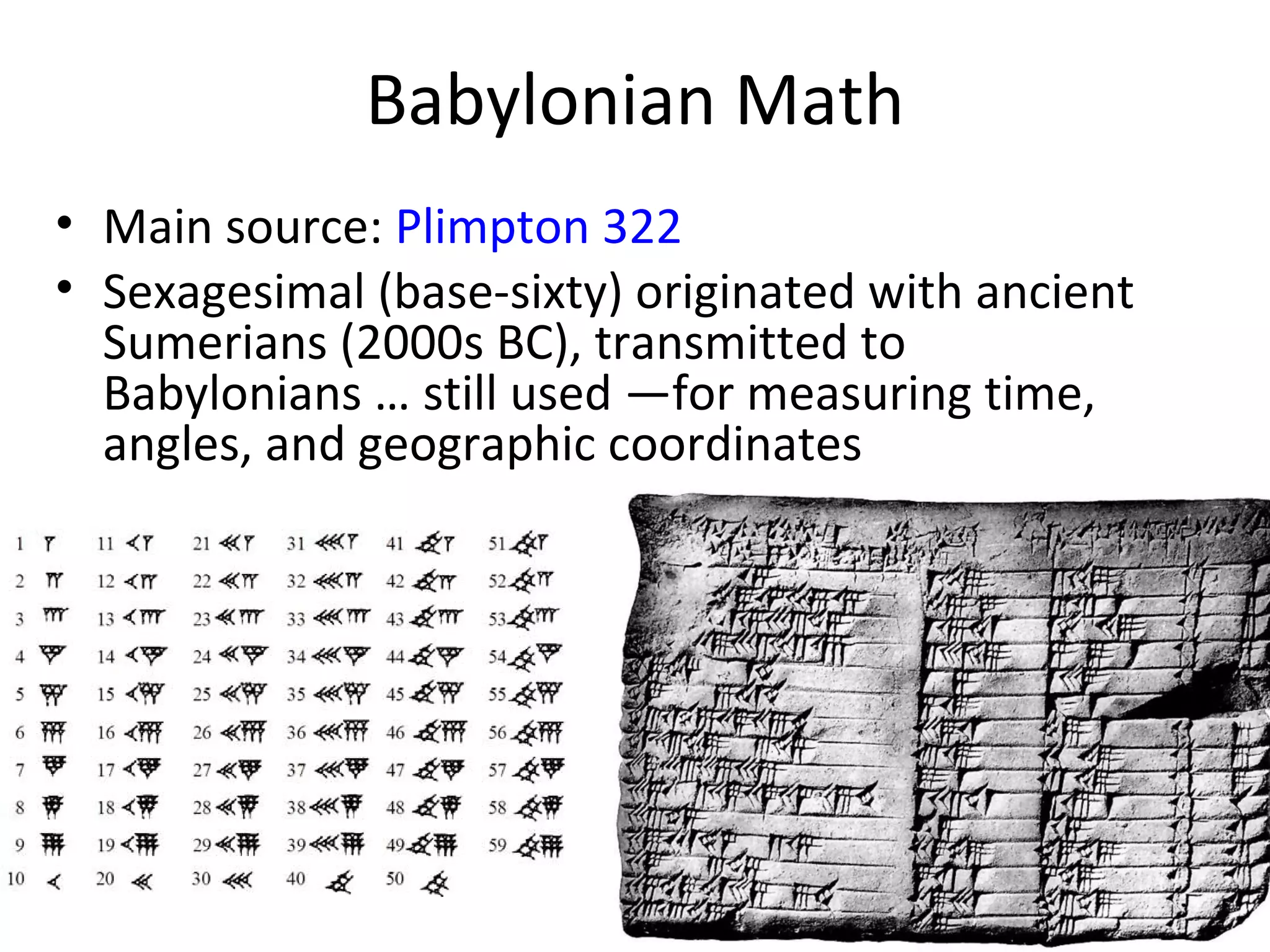 A brief history of mathematics | PPT