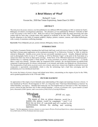 A brief history of 'pixel' | PDF