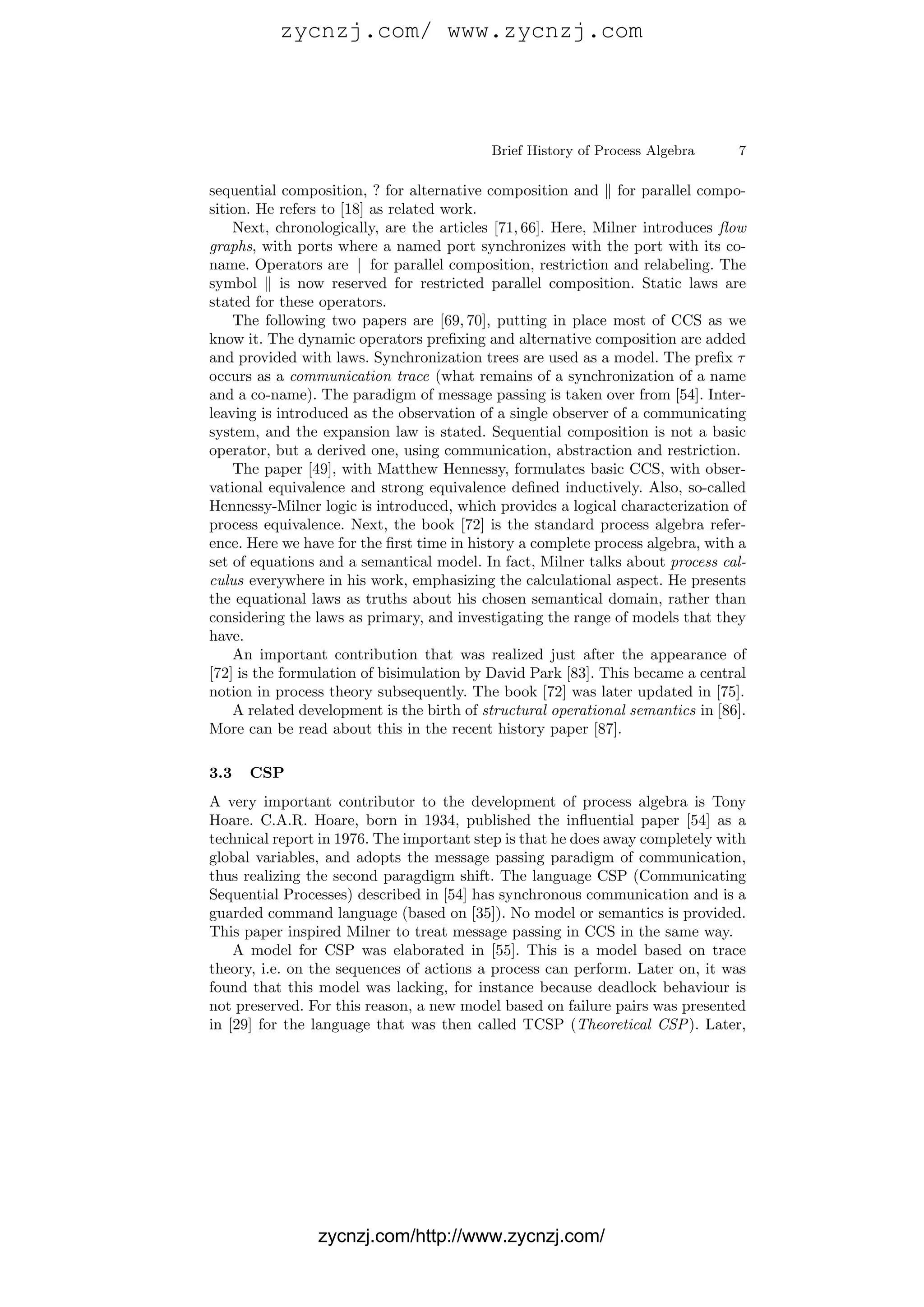 A brief history of process algebra | PDF