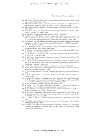 A brief history of process algebra | PDF