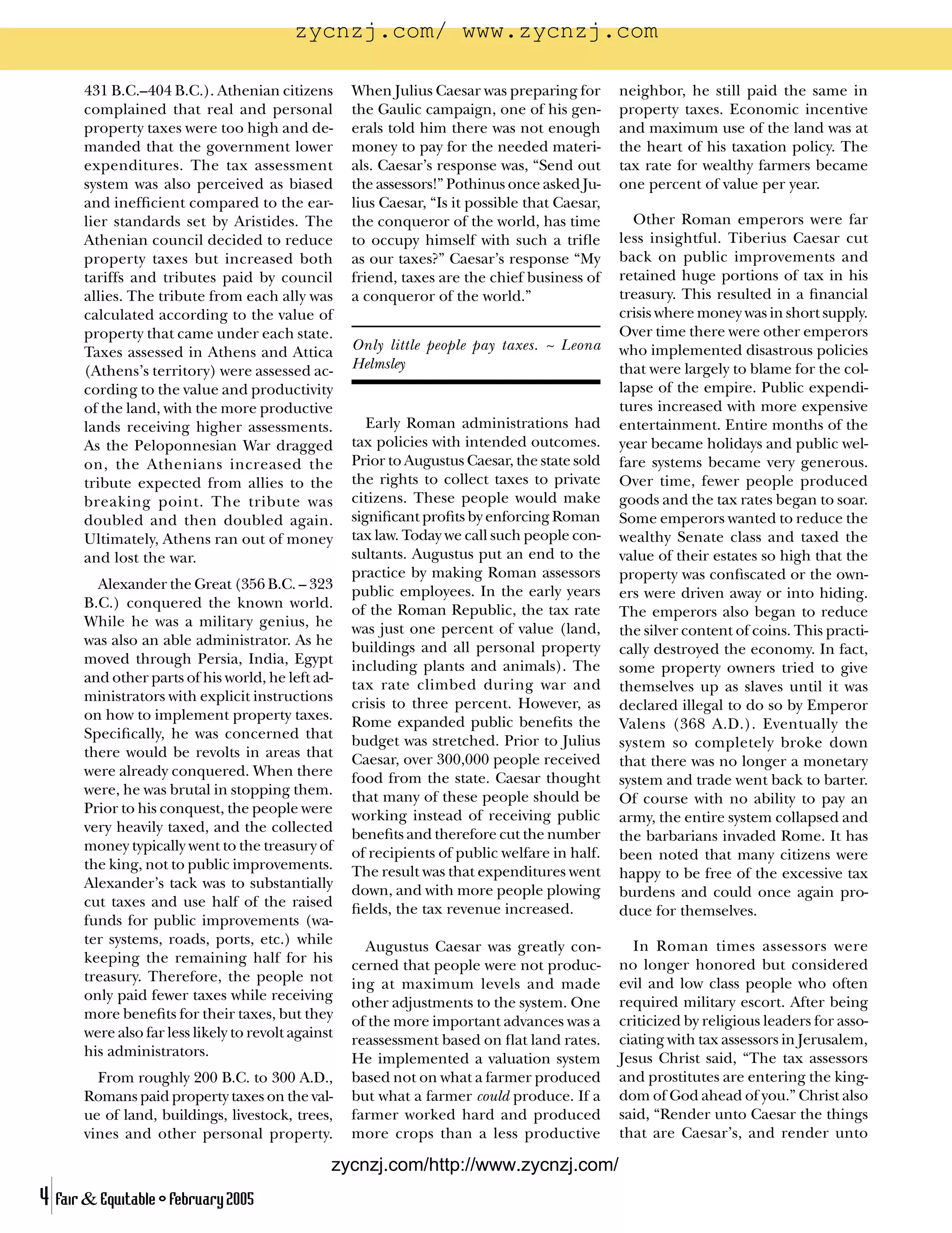 A brief history of property tax | PDF