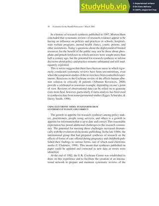 A Brief History of Research Synthesis.pdf | Science