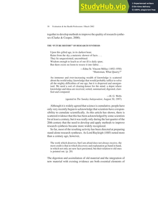 A Brief History of Research Synthesis.pdf | Science