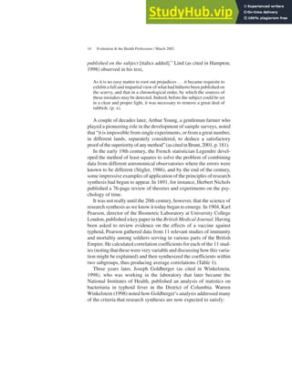 A Brief History of Research Synthesis.pdf | Science