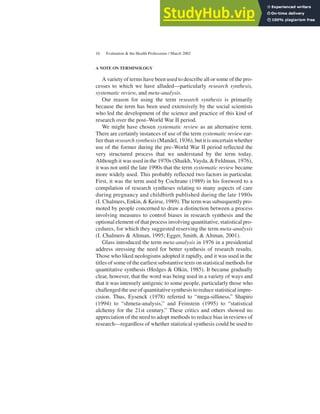 A Brief History of Research Synthesis.pdf | Science